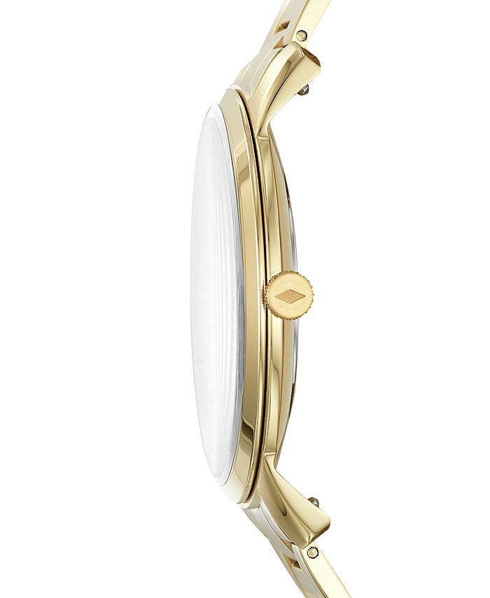 Fossil Men's Minimalist Carbon Series Diamond Gold-Tone Stainless Steel ...