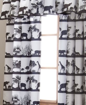 African Safari Drapery Panels Each - Macy's