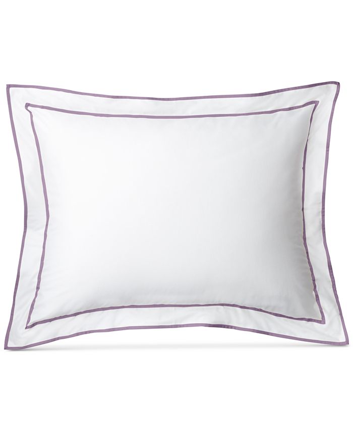 Lauren Ralph Lauren Spencer Sateen Border Sham, Standard - Macy's