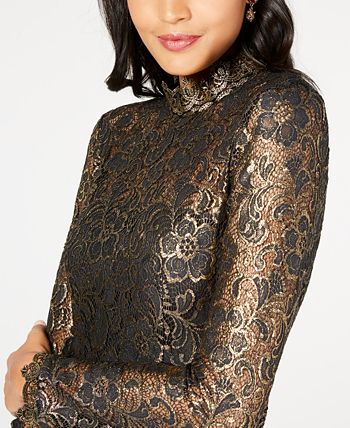 Rachel Zoe Hunter Fringe Metallic Dress - Macy's