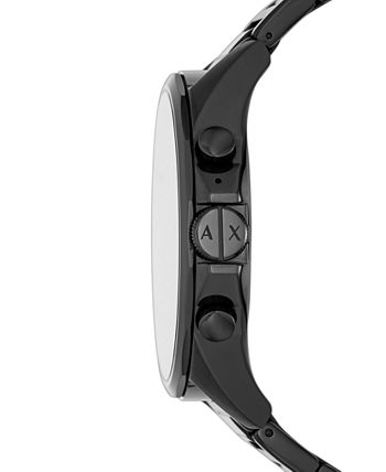 A|X Armani Exchange Men's Connected Black Stainless Steel Bracelet ...