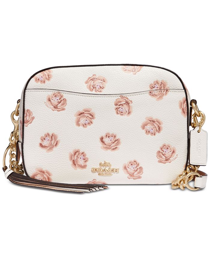 COACH Rose Print Camera Crossbody - Macy's