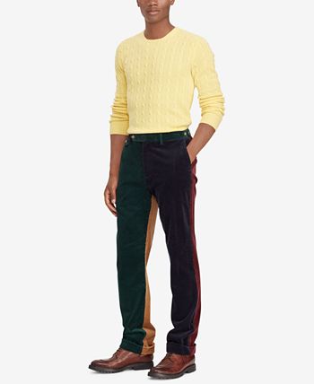 Polo Ralph Lauren Men's Colorblocked Corduroy Classic Fit Stretch Pants ...