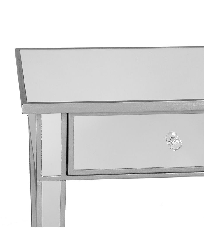 Southern Enterprises Mirage Mirrored 2-Drawer Console Table - Macy's