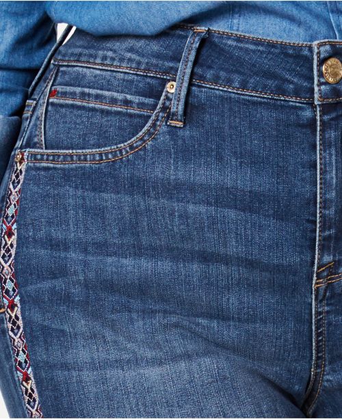 Seven7 Jeans Seven7 Trendy Plus Size Embroidered Skinny Jeans & Reviews ...