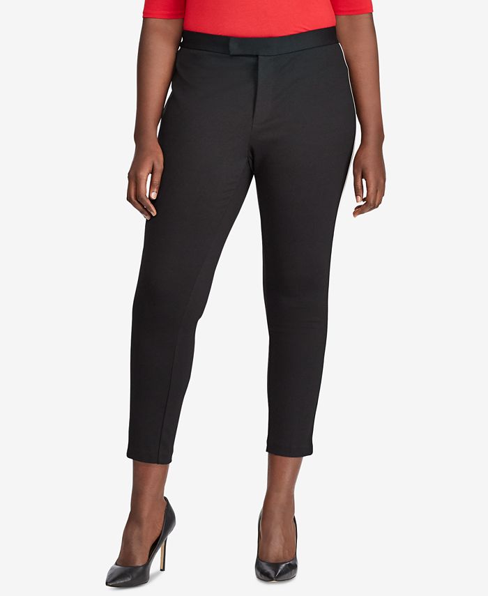 Lauren Ralph Lauren Plus Size Ponté-Knit Pants - Macy's