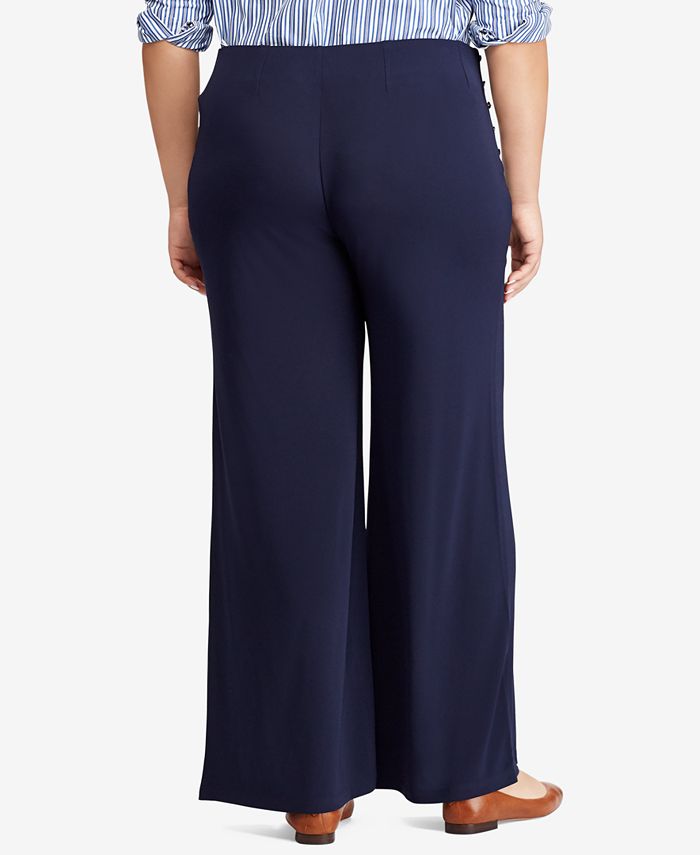Lauren Ralph Lauren Plus Size High-Rise Pants - Macy's