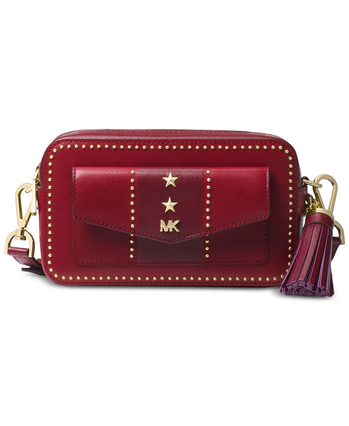 Michael Kors Studded Leather Pocket Camera Bag - Macy's
