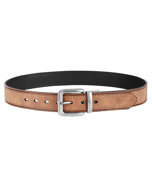 Levi's Men's Creased Stitched Reversible Casual Belt & Reviews - All ...