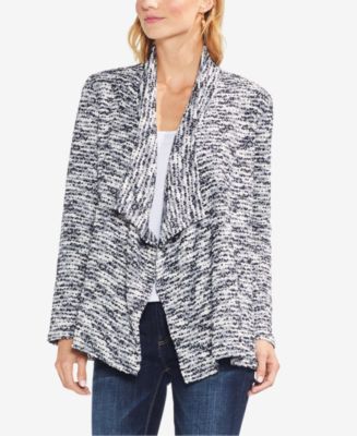 Vince Camuto Marled Open-Front Cardigan - Macy's