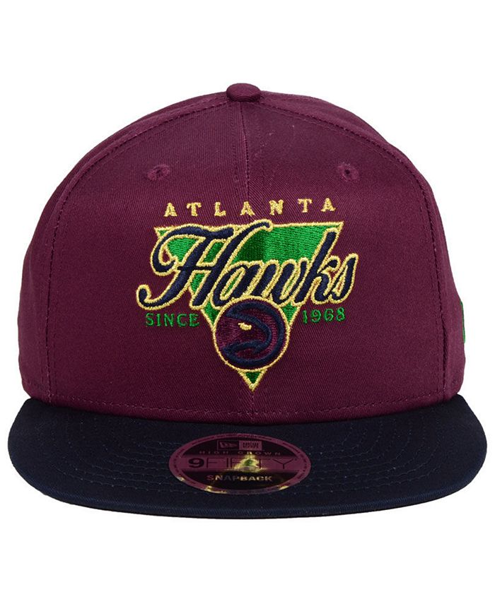 New Era Atlanta Hawks 90s Throwback 9FIFTY Snapback Cap - Macy's