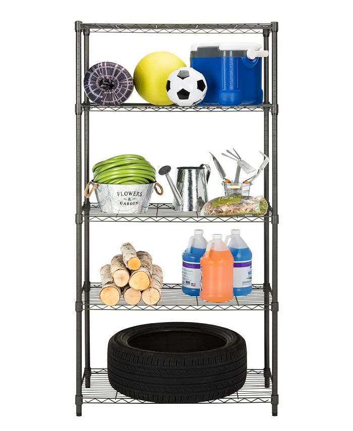 Furniture Julia Adjustable Storage Rack, Quick Ship - Macy's