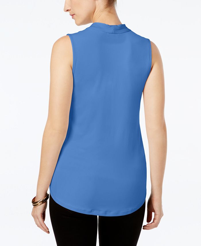 Charter Club Sleeveless Surplice Top, Created for Macy's - Macy's