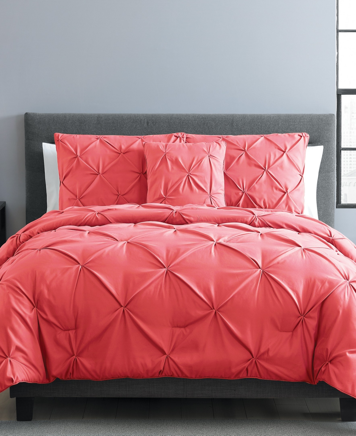 Click here for Vcny Home Carmen Pintuck 4 Piece Comforter Set  Qu... prices
