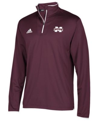 adidas Men's Mississippi State Bulldogs Team Iconic Quarter-Zip ...