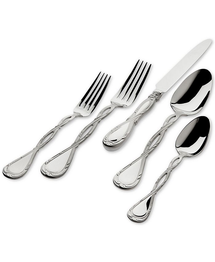 Ricci Argentieri Regale Satin 45-Pc. Flatware Set, Service for 8 - Macy's