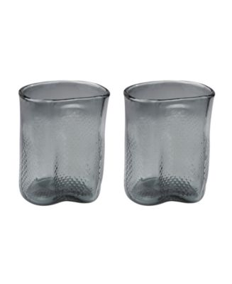 Grey Fish Net Glass Vase - Set of 2 - Macy's