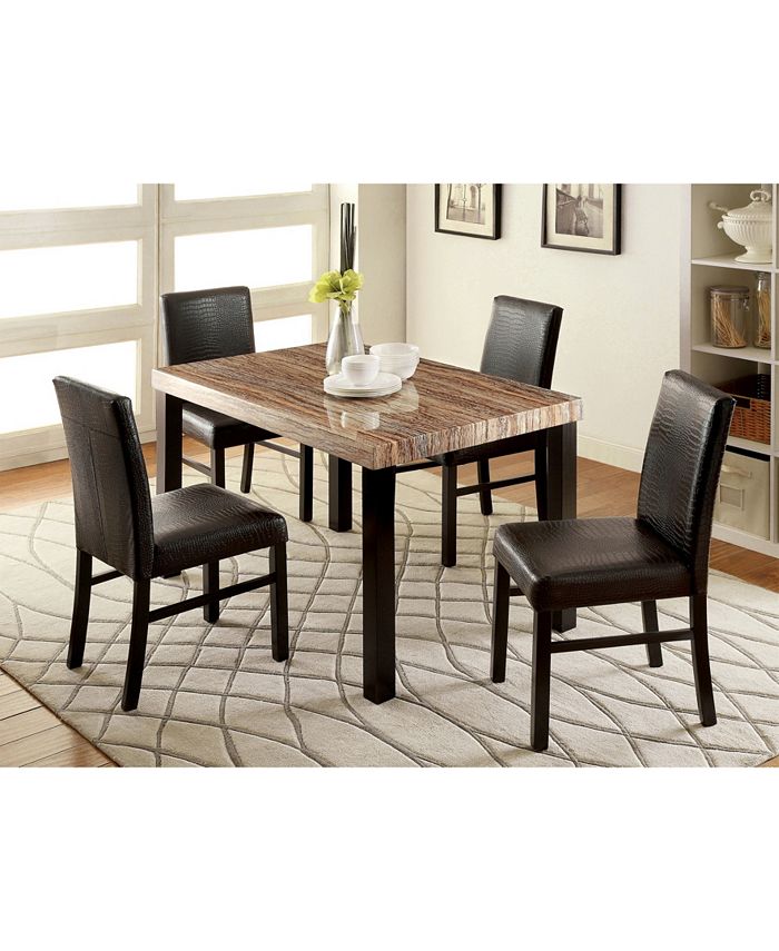 Furniture of America Kenneth Black Dining Chair (Set of 2) - Macy's