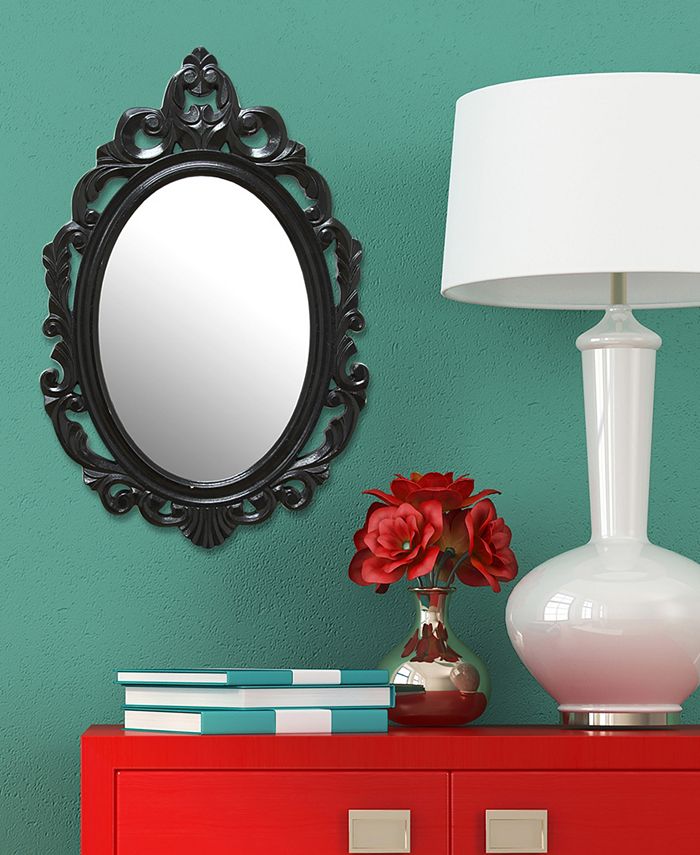 Stratton Home Décor Stratton Home Decor Black Baroque Mirror - Macy's