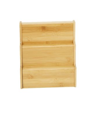 Mind Reader Bamboo 3 Tier Multi Purpose Kitchen Storage Organizer ...
