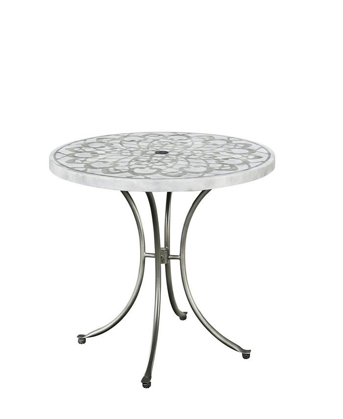 Home Styles Capri Concrete Stenciled Round Outdoor Table - Macy's
