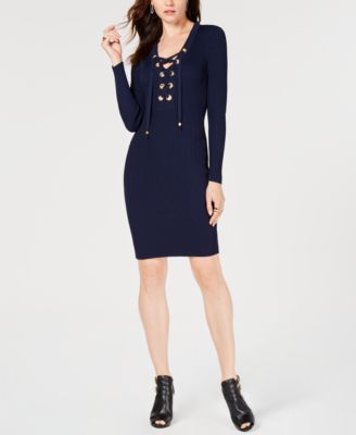 Michael Kors Grommet Sweater Dress Macy s