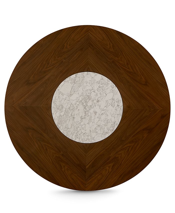 Furniture Oslo Dining Table with White Marble Carousel, Created for ...