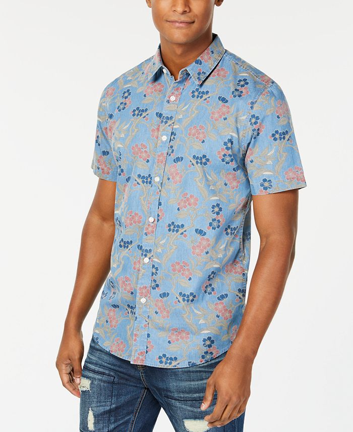 American Rag Men's Floral Branch Shirt, Created for Macy's - Macy's