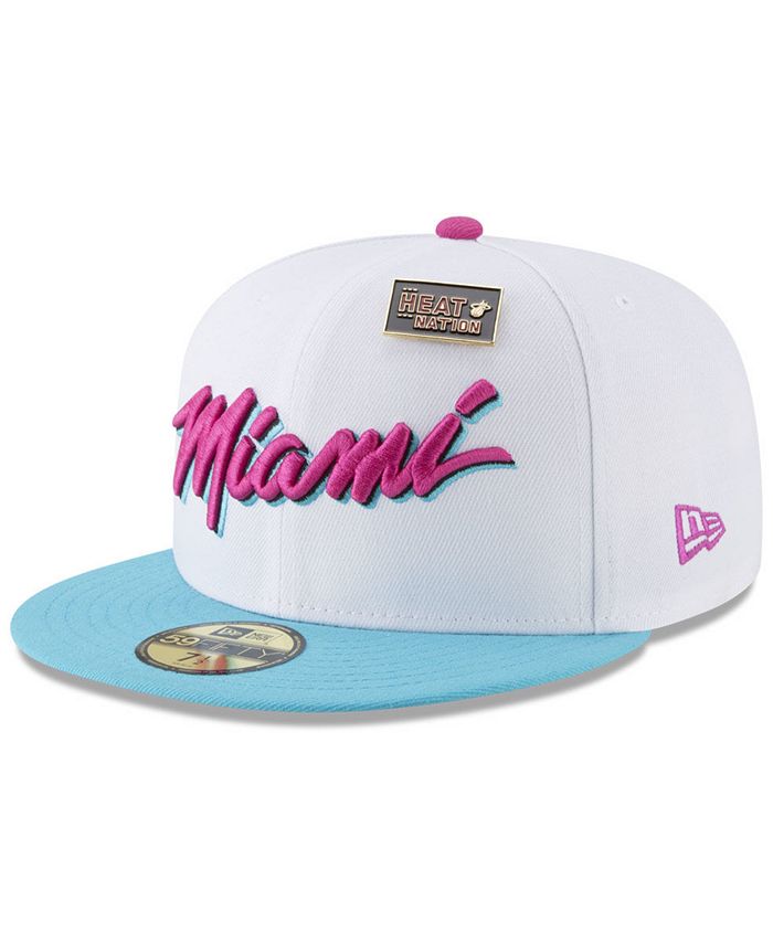 New Era Miami Heat City On-Court 59FIFTY FITTED Cap - Macy's