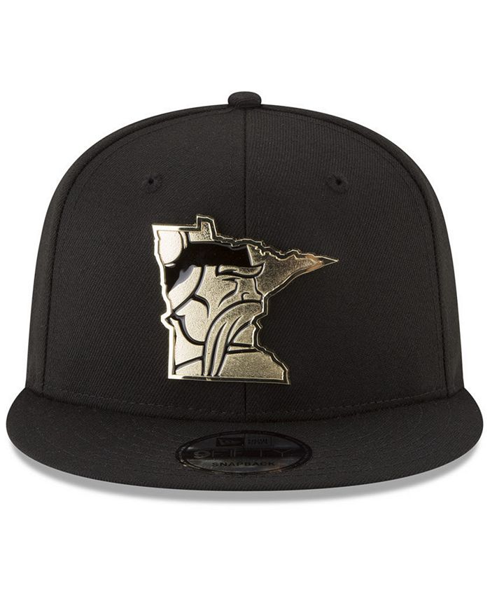 New Era Minnesota Vikings Gold Stated 9FIFTY Snapback Cap - Macy's
