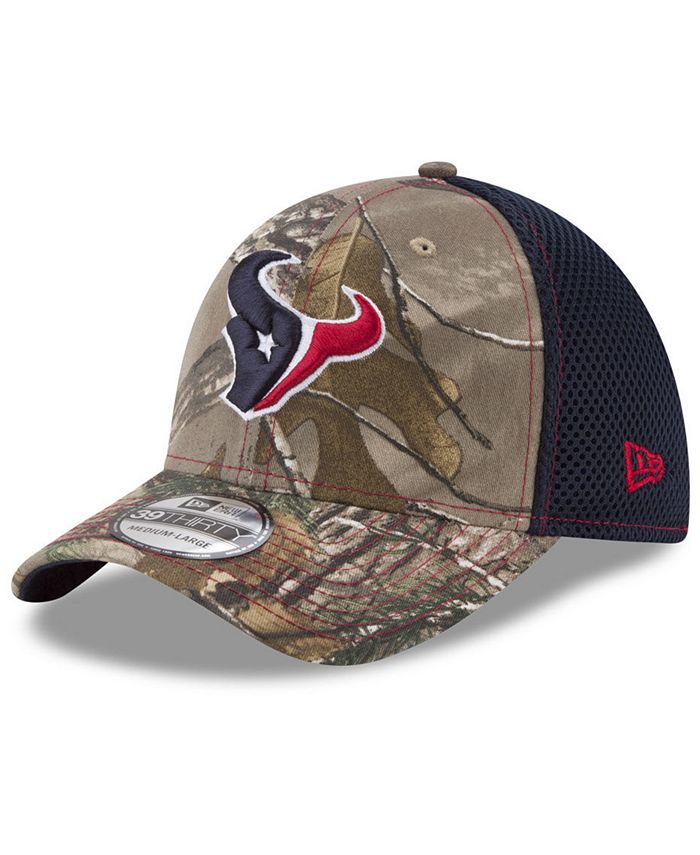 New Era Houston Texans Realtree Camo Team Color Neo 39THIRTY Cap - Macy's