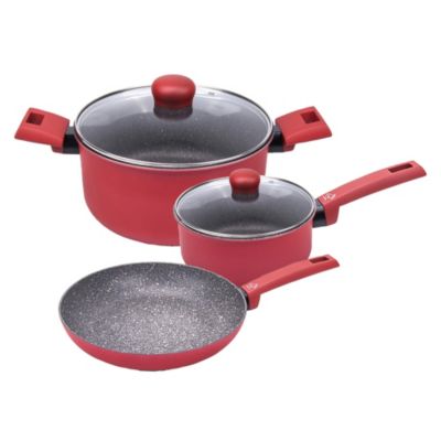 Moneta Riviera Non-Stick Forged Aluminum 5 Piece Cookware Set - Macy's
