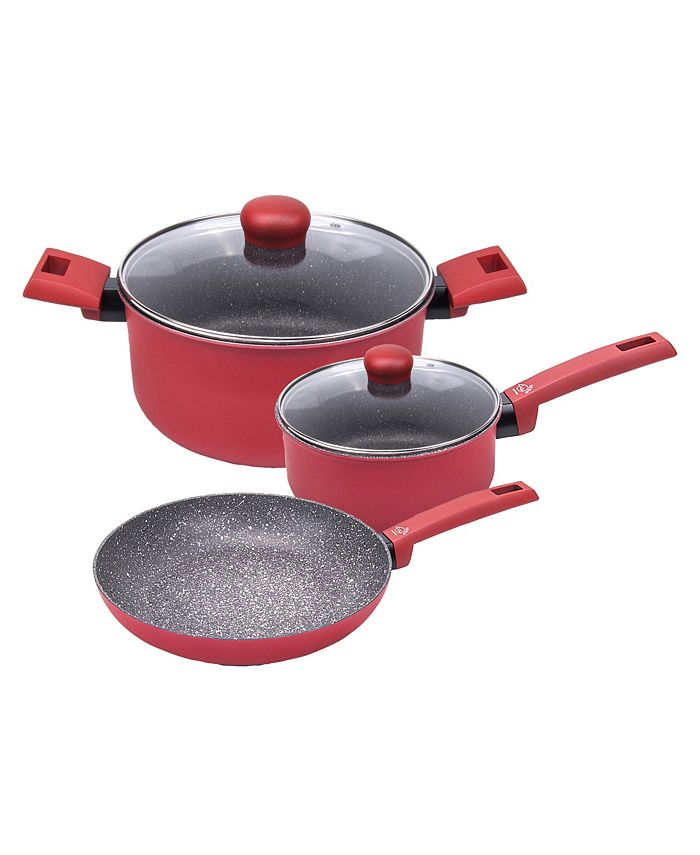 Moneta Riviera Non-Stick Forged Aluminum 5 Piece Cookware Set - Macy's