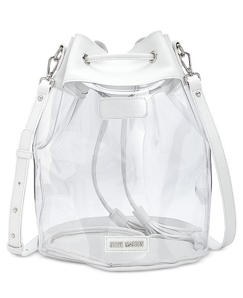 Steve Madden Clear Bucket Bag & Reviews - Handbags & Accessories - Macy's