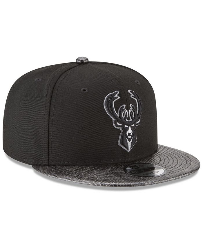 New Era Milwaukee Bucks Snakeskin Sleek 9FIFTY Snapback Cap - Macy's