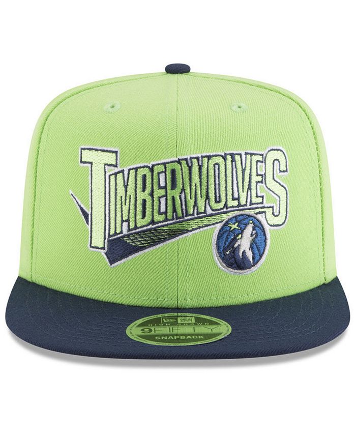 New Era Minnesota Timberwolves Retro Tail 9FIFTY Snapback Cap - Macy's