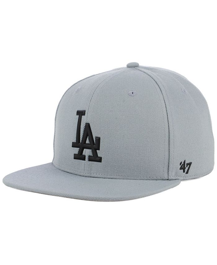 '47 Brand Los Angeles Dodgers Gray Snapback Cap - Macy's