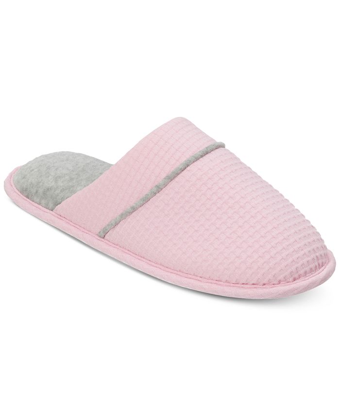 Dearfoams Textured Knit Closed Toe Scuff, Online Only - Macy's