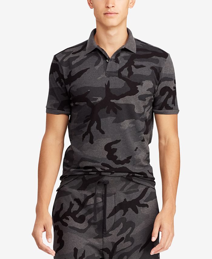 Polo Ralph Lauren Men's Custom Slim Fit Camouflage Polo - Macy's