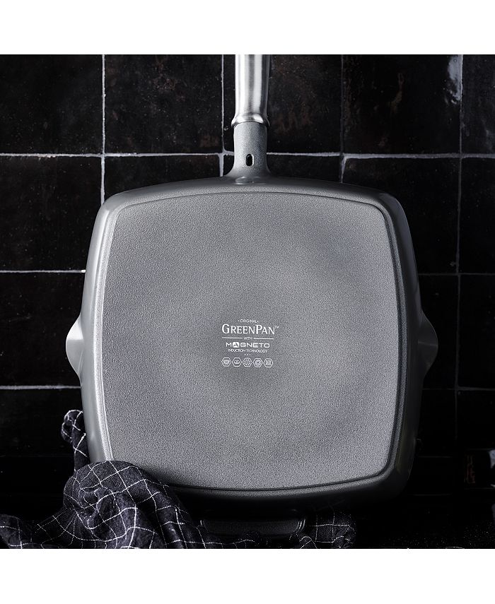 GreenPan SimmerLite 10" Cast Aluminum Ceramic Non-Stick Square Grillpan ...
