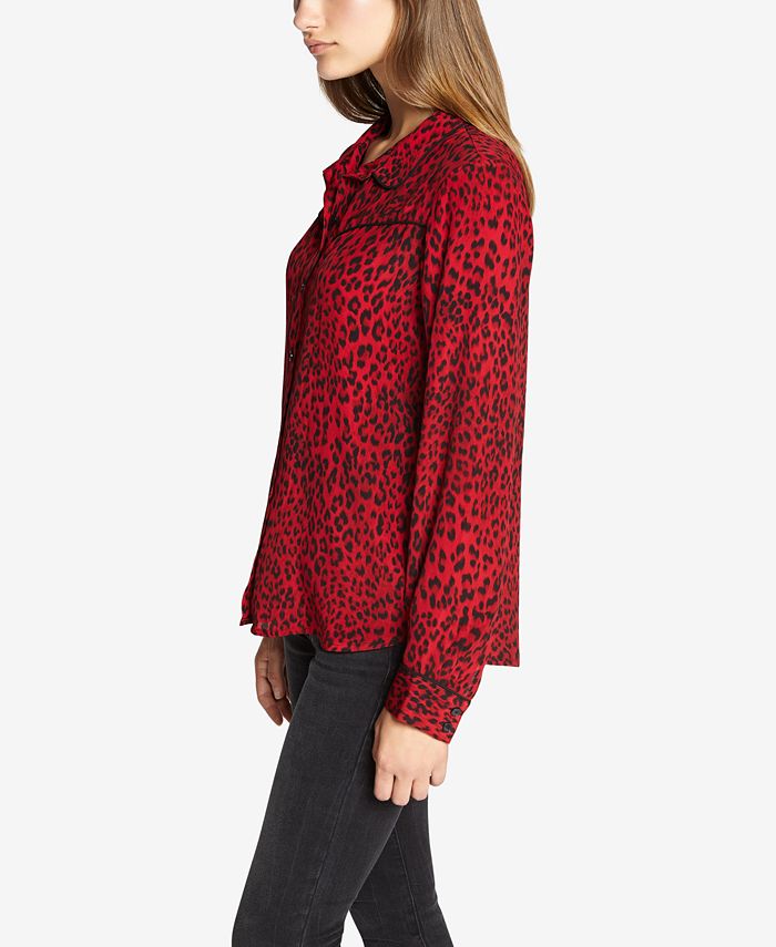 Sanctuary Joni West Leopard-Print Shirt - Macy's