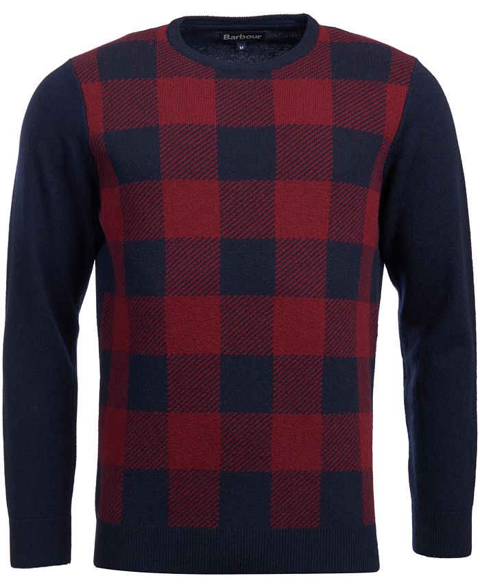 Barbour Men's Buffalo Plaid Wool Sweater - Macy's