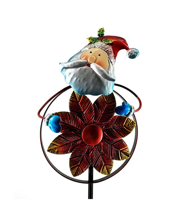 National Tree Company National Tree 47" Santa Windmill Solar Light ...