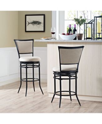 Rachel Swivel Counter Stool With Cushion - Macy's
