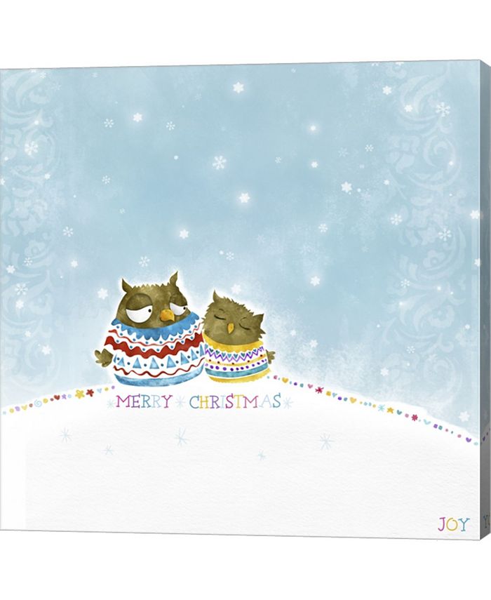 Metaverse Merry Christmas Owl By Dbk-Art Licensing Canvas Art - Macy's