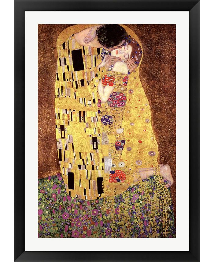 Metaverse The Kiss C.1908 By Gustav Klimt Framed Art - Macy's