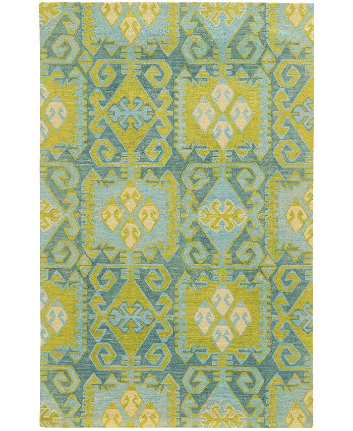 Tommy Bahama Home Jamison 53304 Blue/Green 5' x 8' Area Rug - Macy's