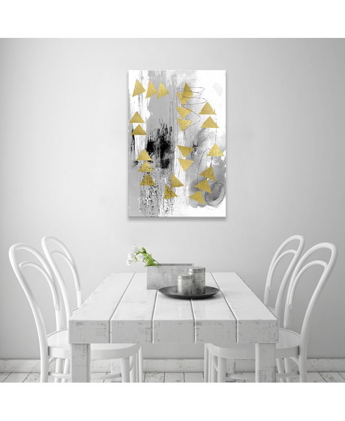 Artissimo Designs Grey Matter Hand Embellished Canvas - Macy's