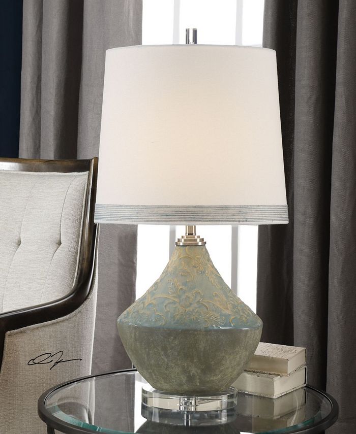 Uttermost Padova Aged Light Blue Lamp - Macy's