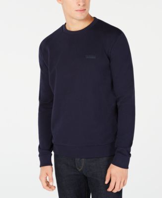 HUGO Men's Oversized-Fit Backward Logo Sweater - Macy's